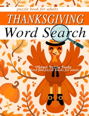 THANKSGIVING word search puzzle books for adults.: Word find puzzle ...