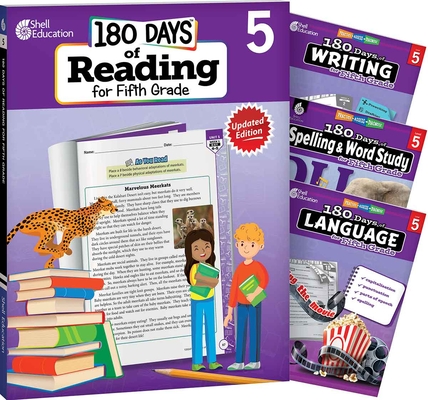 180 Days™: Reading 2nd Ed, Writing, Spelling, & Language Grade 5: 4 ...