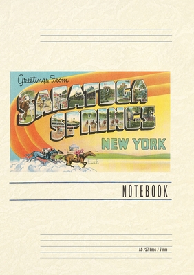 Vintage Lined Notebook Greetings from Saratoga Springs, New York ...