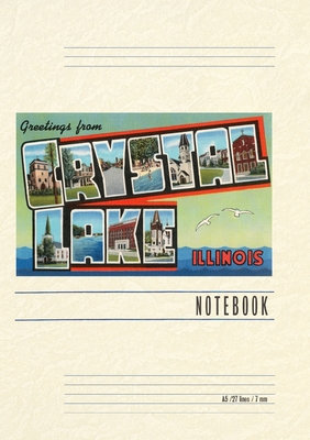 Vintage Lined Notebook Greetings from Crystal Lake, Illinois (Paperback ...