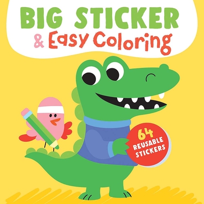 Big Sticker & Easy Coloring (Crocodile): 64 Reusable Stickers (Yoyo Big ...