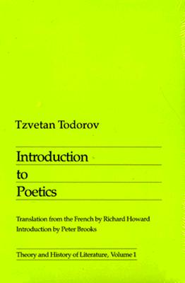Introduction To Poetics (Theory and History of Literature #1 ...