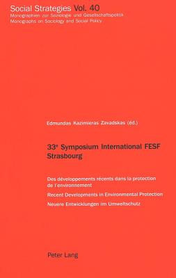 33 E Symposium International Fesf Strasbourg: Des Développements ...