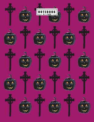 Notebook: Halloween collection cover and Dot Graph Line Sketch pages ...
