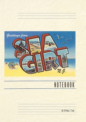 Vintage Lined Notebook Greetings from Sea Girt, New Jersey (Paperback ...