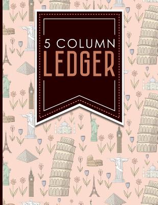 5 Column Ledger: Columnar Pad, Accounting Ledger Pad, Financial Ledger ...