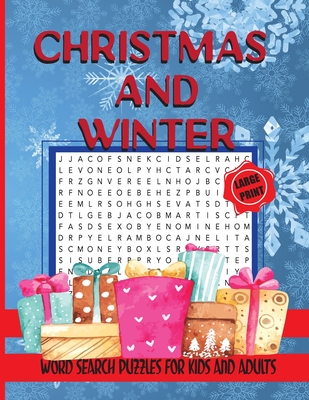 Christmas and Winter Word Search Puzzles for Kids and Adults: 60 Jumbo ...