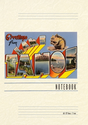 Vintage Lined Notebook Greetings from Lake Tahoe (Paperback) | Children ...