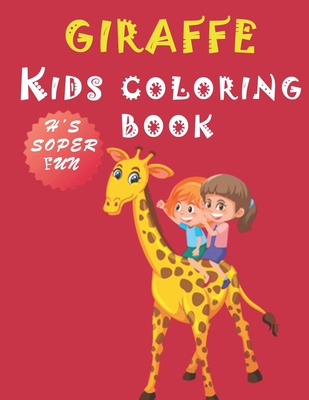 giraffe kids coloring book: coloring book for kids ages 4-8-(Kids ...