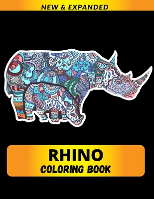 Rhino Coloring Book: A Coloring Book for Relief Stress (Paperback ...