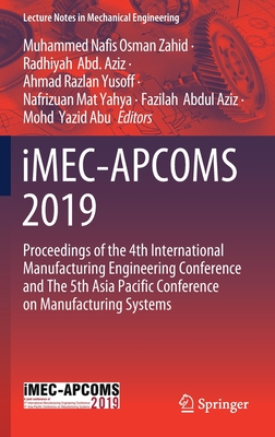 Imec-Apcoms 2019: Proceedings of the 4th International Manufacturing ...