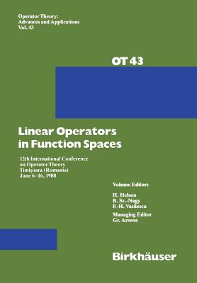 Linear Operators in Function Spaces: 12th International Conference on ...