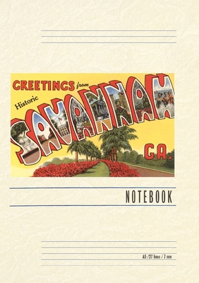 Vintage Lined Notebook Greetings from Savannah (Paperback) | Children's ...