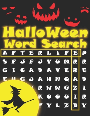 Halloween Word Search: Perfect 2in1 Halloween Gift for Kids: Word ...