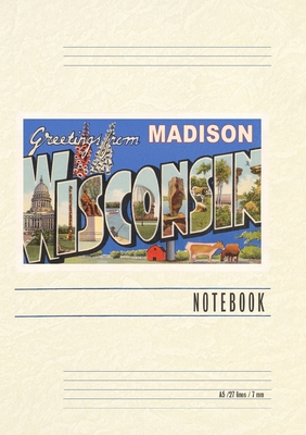 Vintage Lined Notebook Greetings from Madison, Wisconsin (Paperback ...