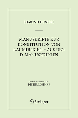 Manuskripte Zur Konstitution Von Raumdingen - Aus Den D-Manuskripten ...