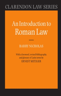 An Introduction to Roman Law (Clarendon Law) | mitpressbookstore