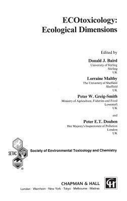 Ecotoxicology: Ecological Dimensions (Ettore Majorana International ...