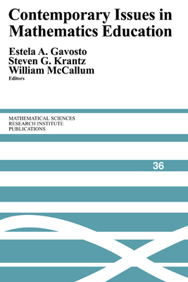 Contemporary Issues in Mathematics Education (Mathematical Sciences ...
