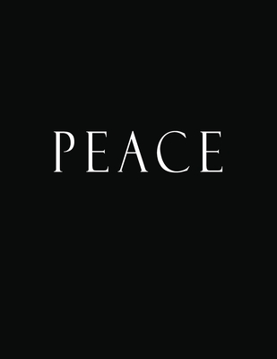 The Word Peace In Black And White