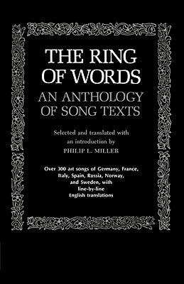 The Ring of Words: An Anthology of Song Texts | mitpressbookstore
