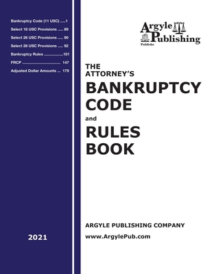 The Attorney's Bankruptcy Code and Rules Book (2021) | Hooked