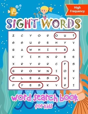 Sight Words Word Search Book for Kids High Frequency: Kindergarten ...