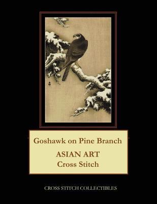 Goshawk on Pine Branch: Asian Art Cross Stitch Pattern | Prince Books