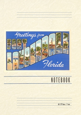 Vintage Lined Notebook Greetings from Ft. Lauderdale, Florida ...