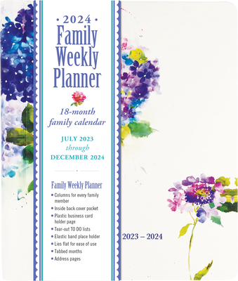 2024 Hydrangeas Family Weekly Planner | Wakefield Books